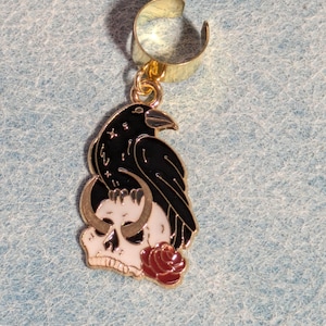 Raven Stethoscope Charm, Charm, Stethoscope, Nurse, Veterinary ...