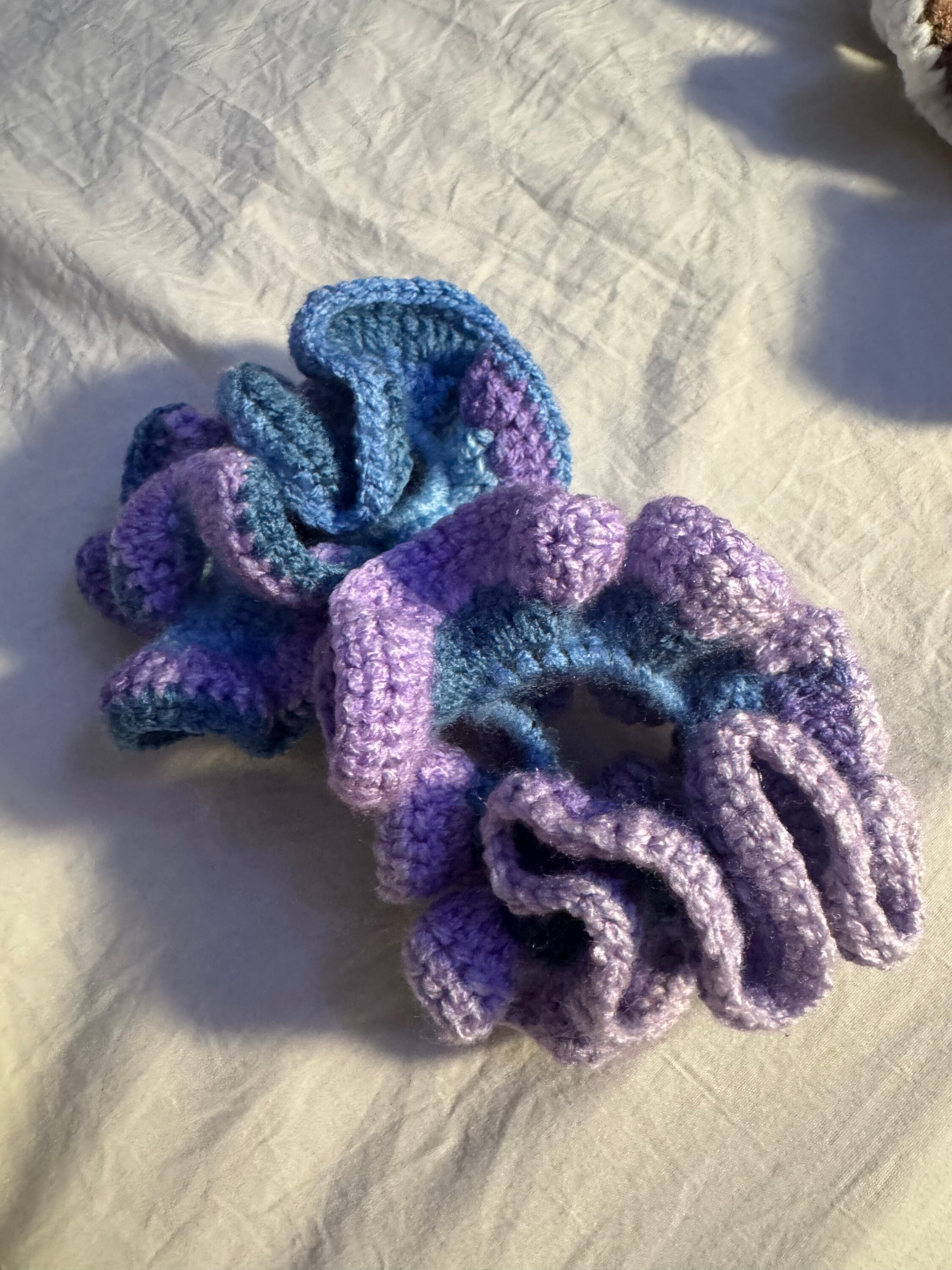 Handmade Crochet Scrunchie | Ruffle Scrunchie - Etsy