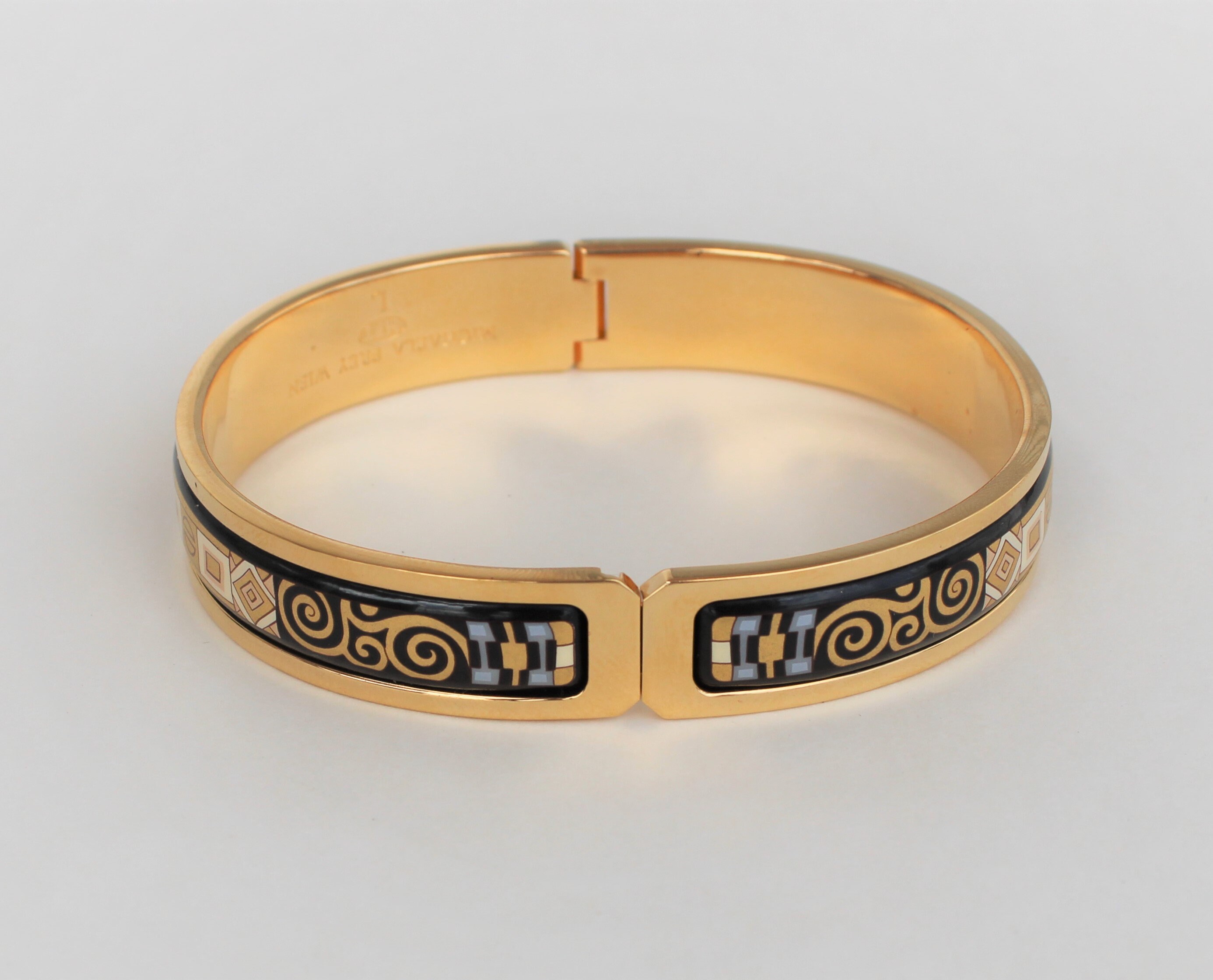 Michaela Frey 24ct Gold Plated Hommage à Gustav Klimt Bangle - Etsy ...