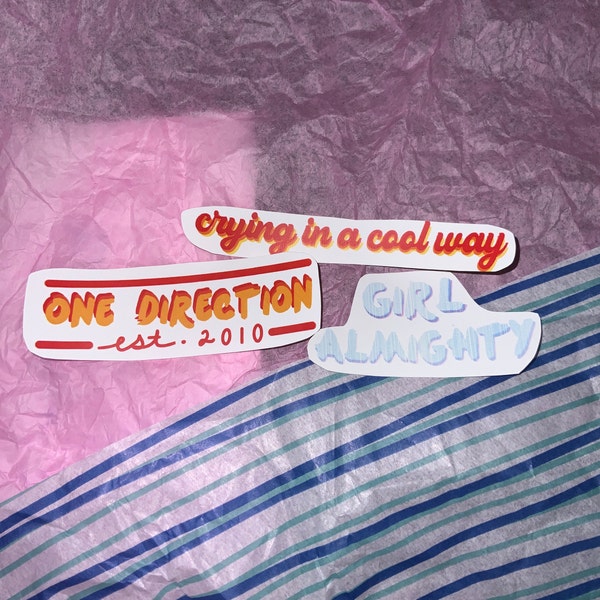 One Direction Stickers - Etsy