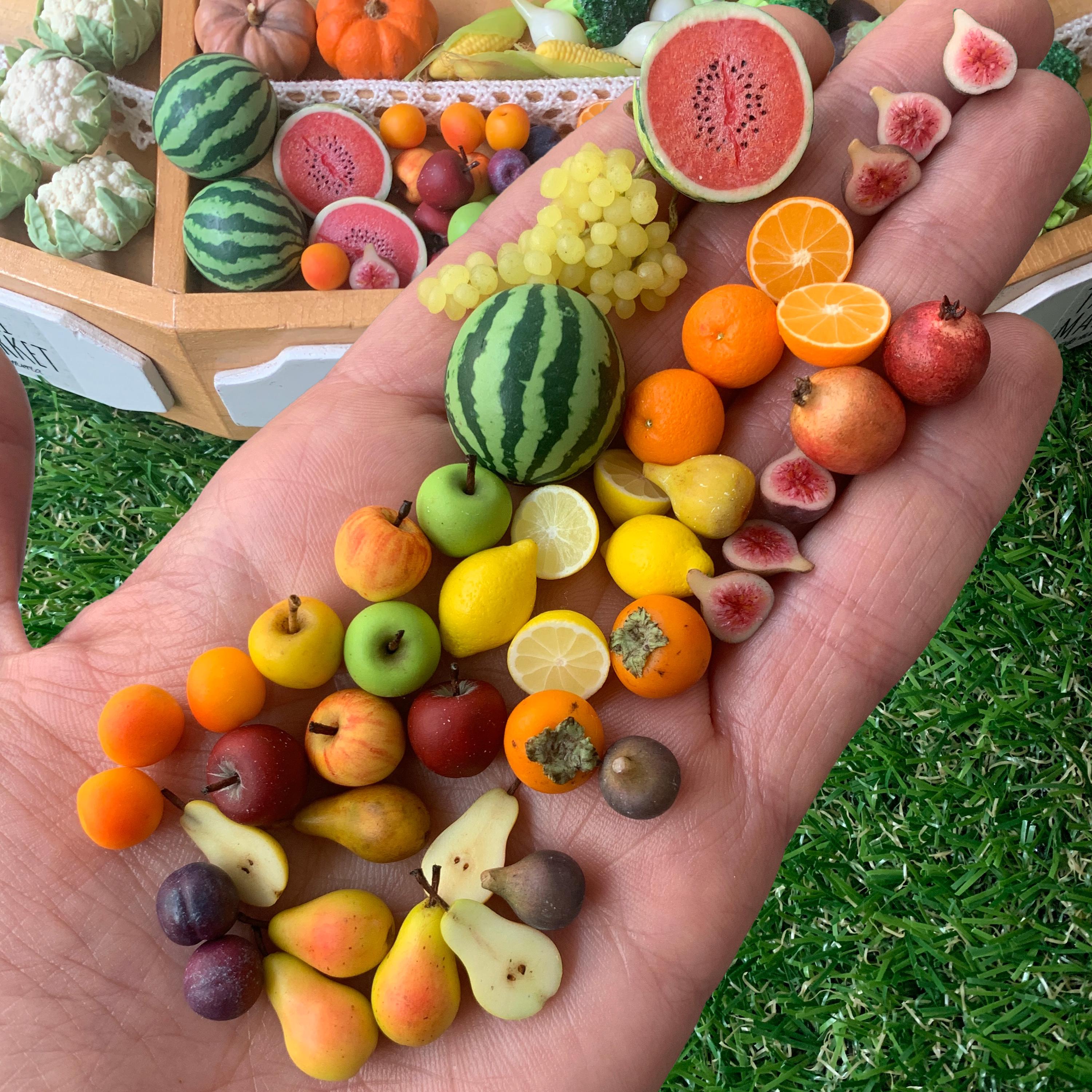 1:12 Scale Fruit Miniature. Mini Kitchen and Dollhouse Food. Miniature ...