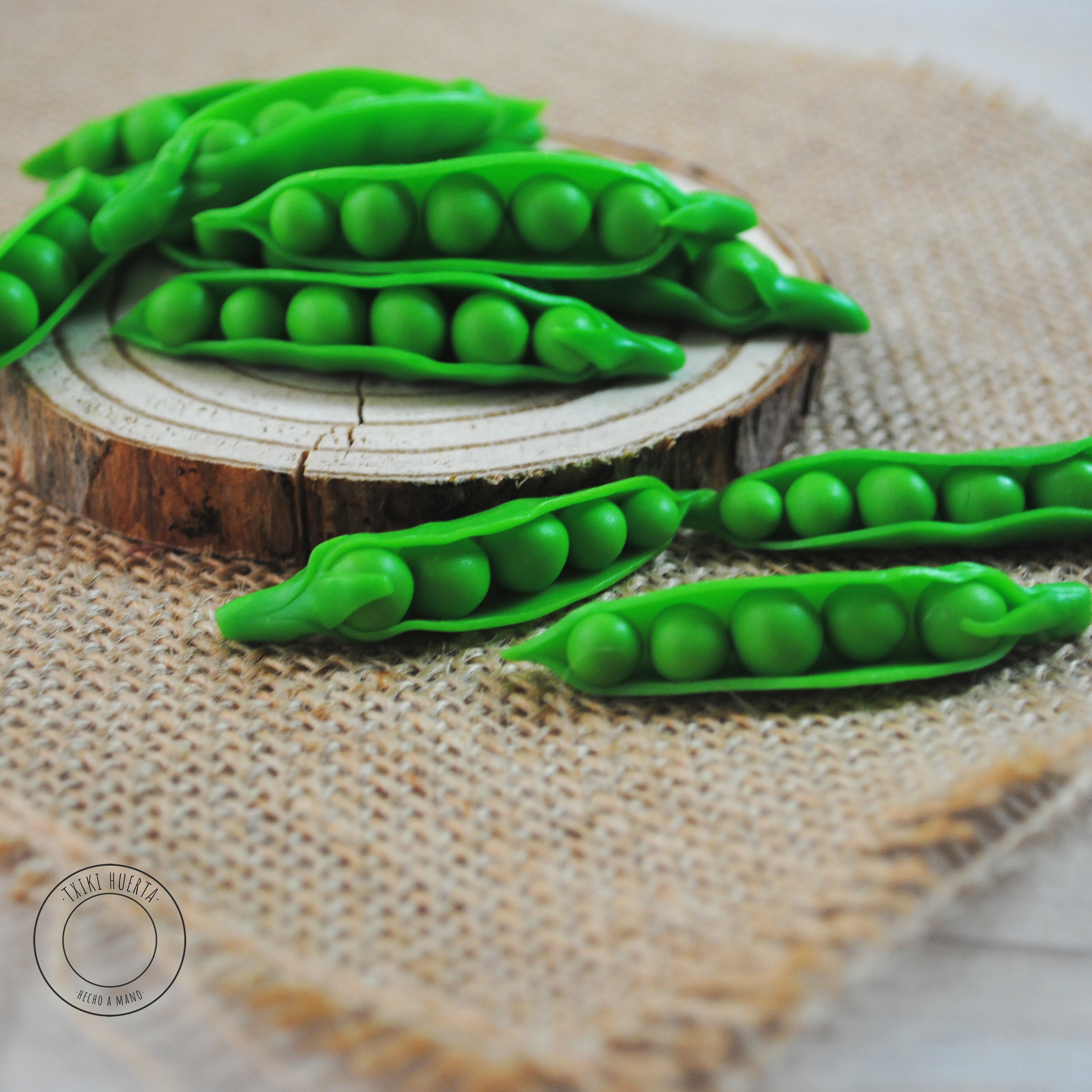 Polymer clay peas miniature. Educational toys. Montessori and - Etsy 日本