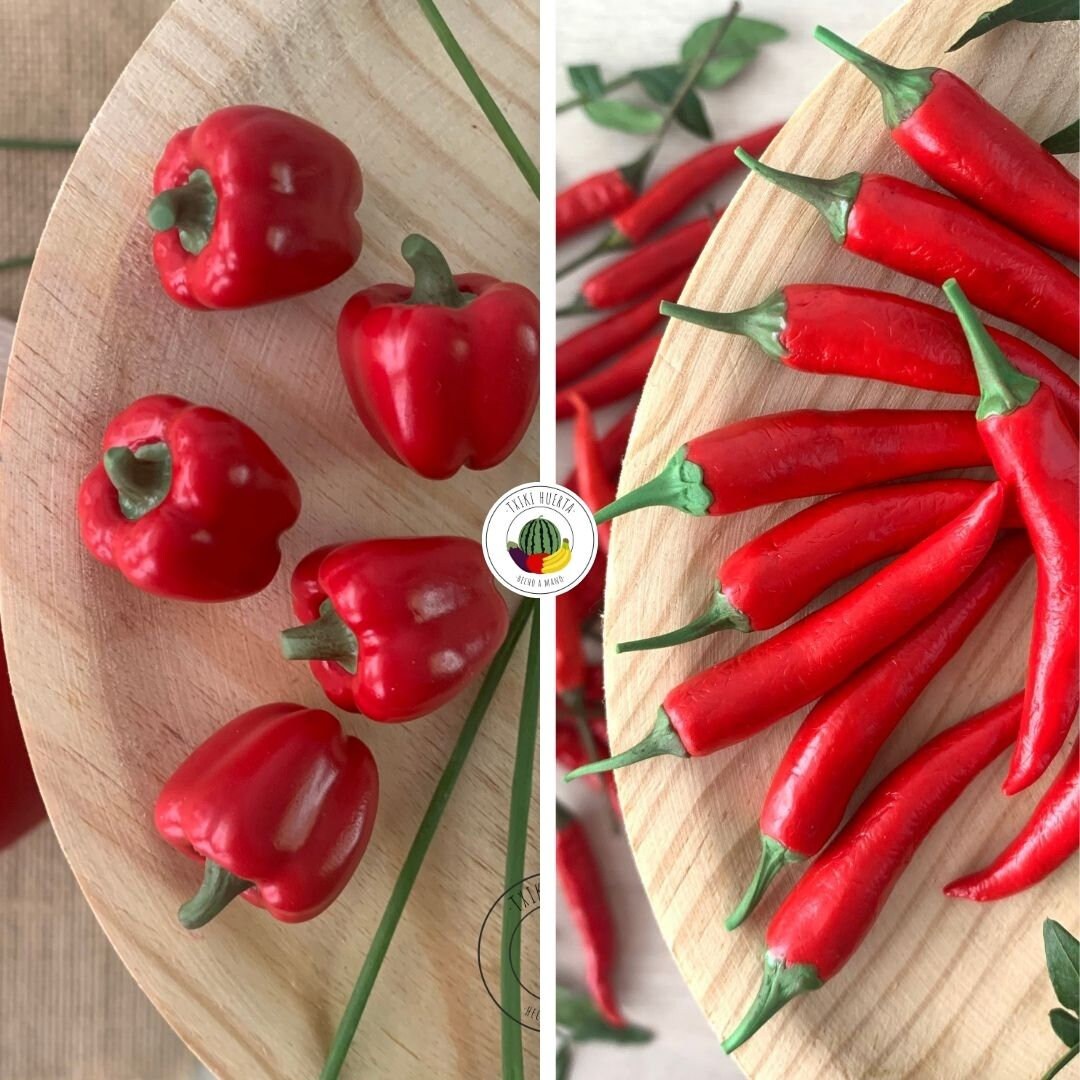 Red Pepper Chili Pepper Miniature. Educational Toys. Montessori and ...