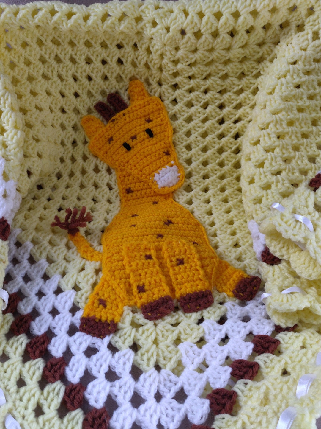Crocheted Giraffe Baby Blanket - Etsy