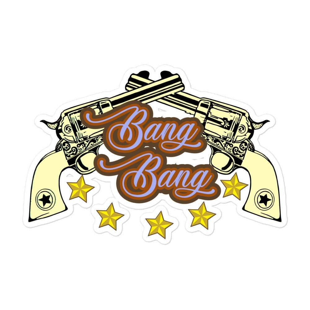 Retro Pistol Sticker Cowgirl Sticker Cowboy Sticker Western Stickers ...