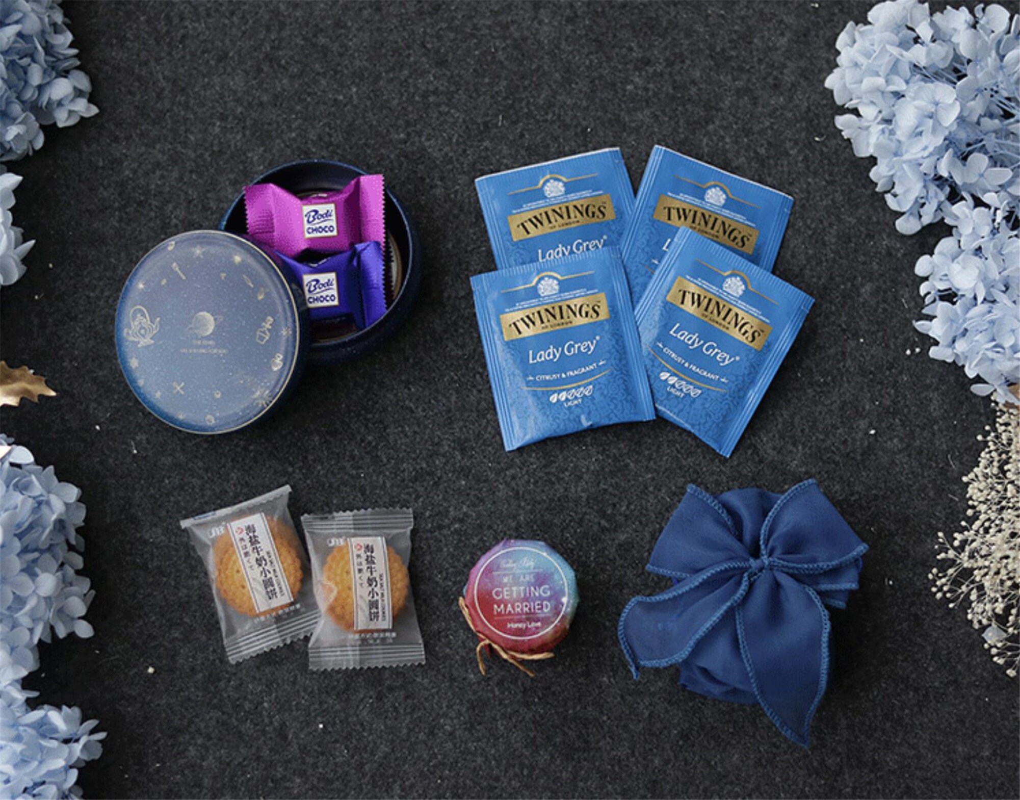 Blue Theme Wedding Favors, Gift Set for Guest,affordable Gift Basket ...