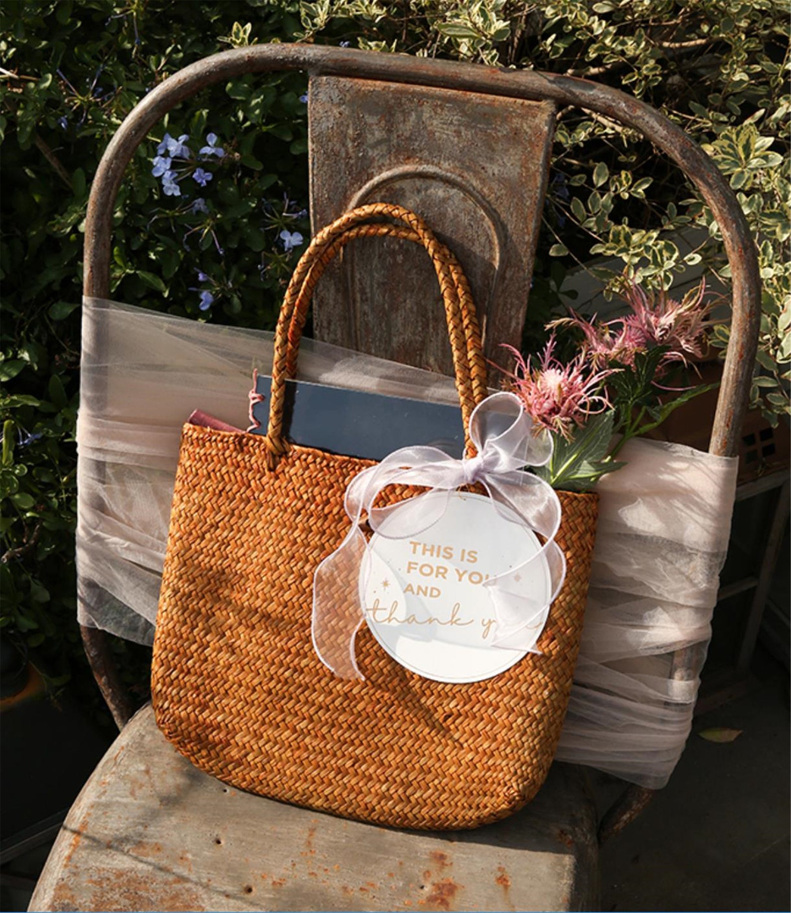 Hand-woven Empty Gift Bag, Bridesmaid Gift Bag, Baby Shower Gift Bags ...