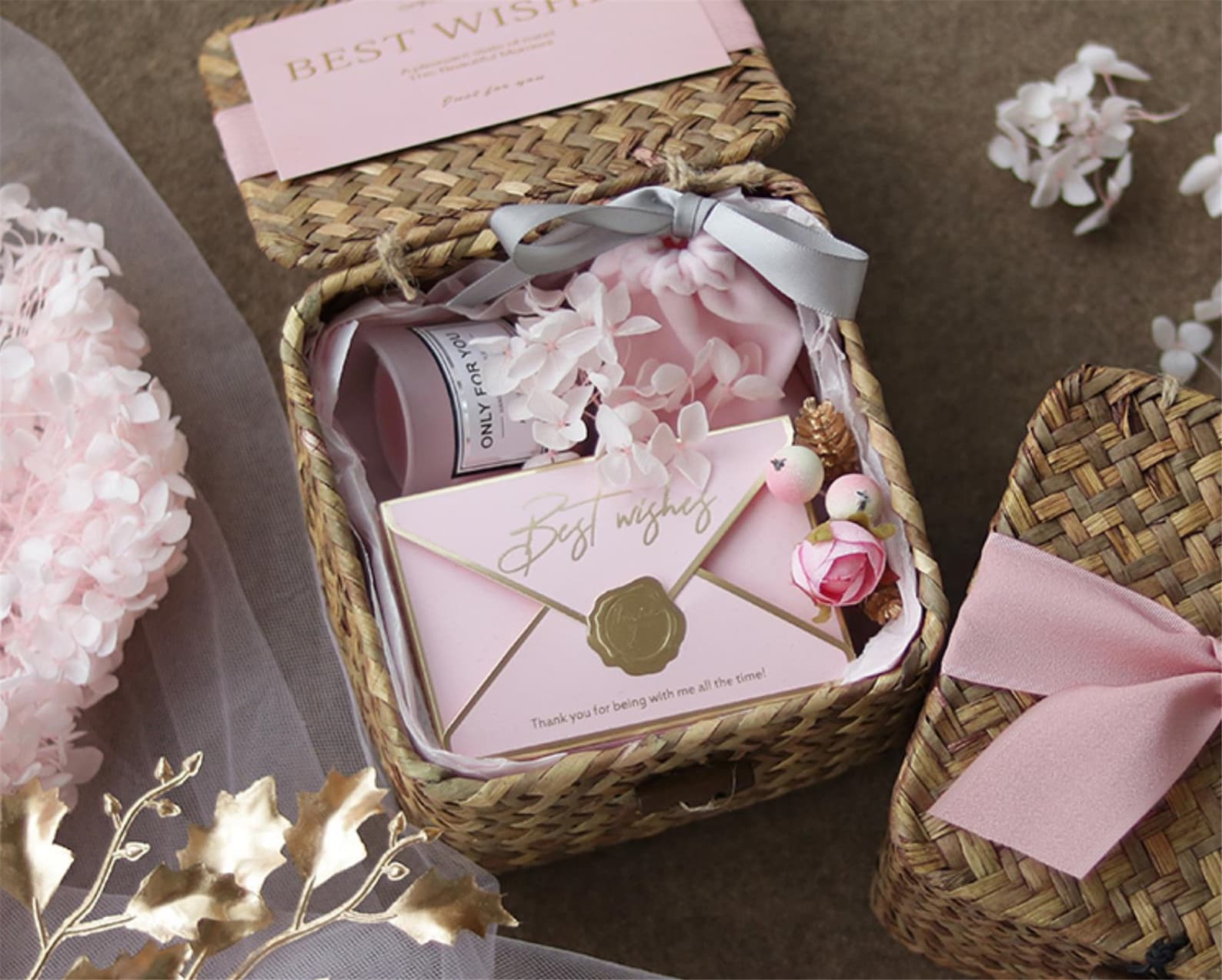 Pink Style Wedding Gift Set, Luxury Gift for Guest,bridemaid Wedding ...