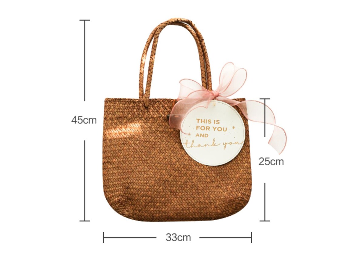 Hand-woven Empty Gift Bag, Bridesmaid Gift Bag, Baby Shower Gift Bags ...