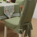 Custom Linen Chair Cover – Green Bow Stool Slipcover - Etsy