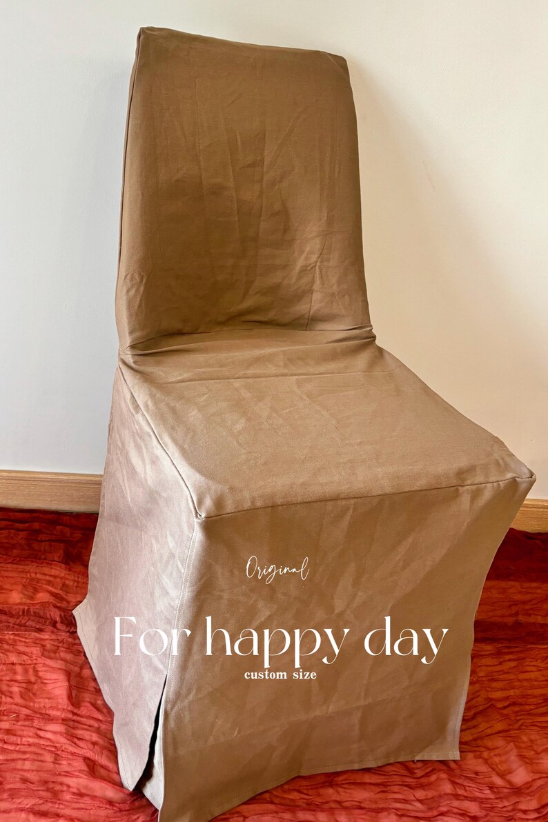 Customized Dining Chair Cover - Long Skirt Chair Cover - Oval Chair ...