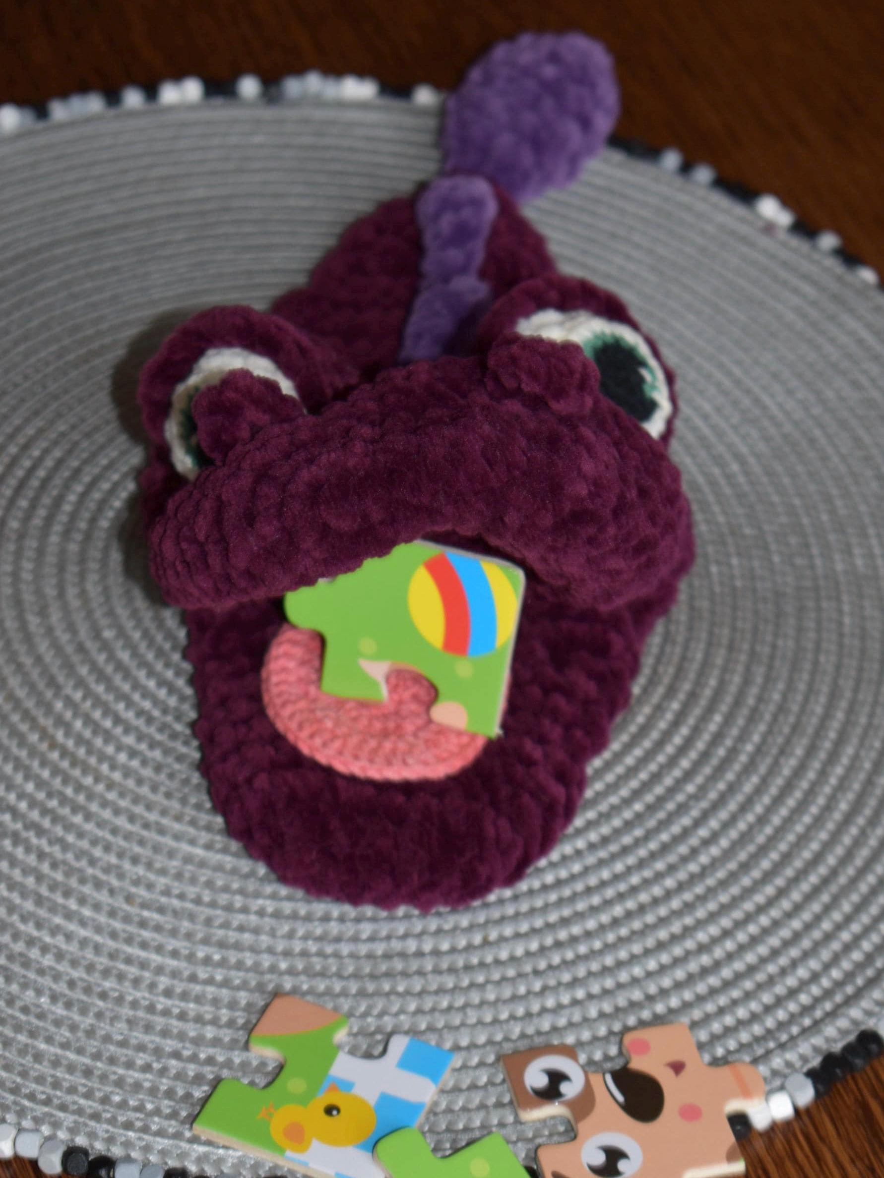 Dragon Hand Puppet Crochet Pattern PDF – Plush Amigurumi Toy for Kids ...