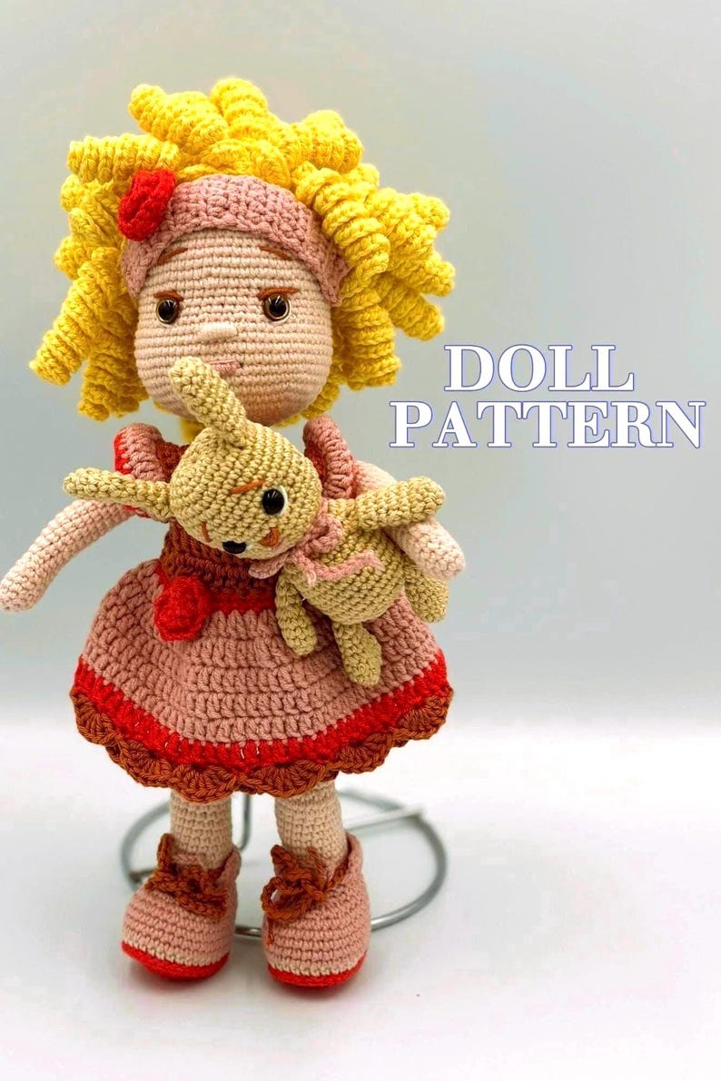 Dress up Crochet Doll Pattern – Amigurumi Doll With Removable Clothes ...