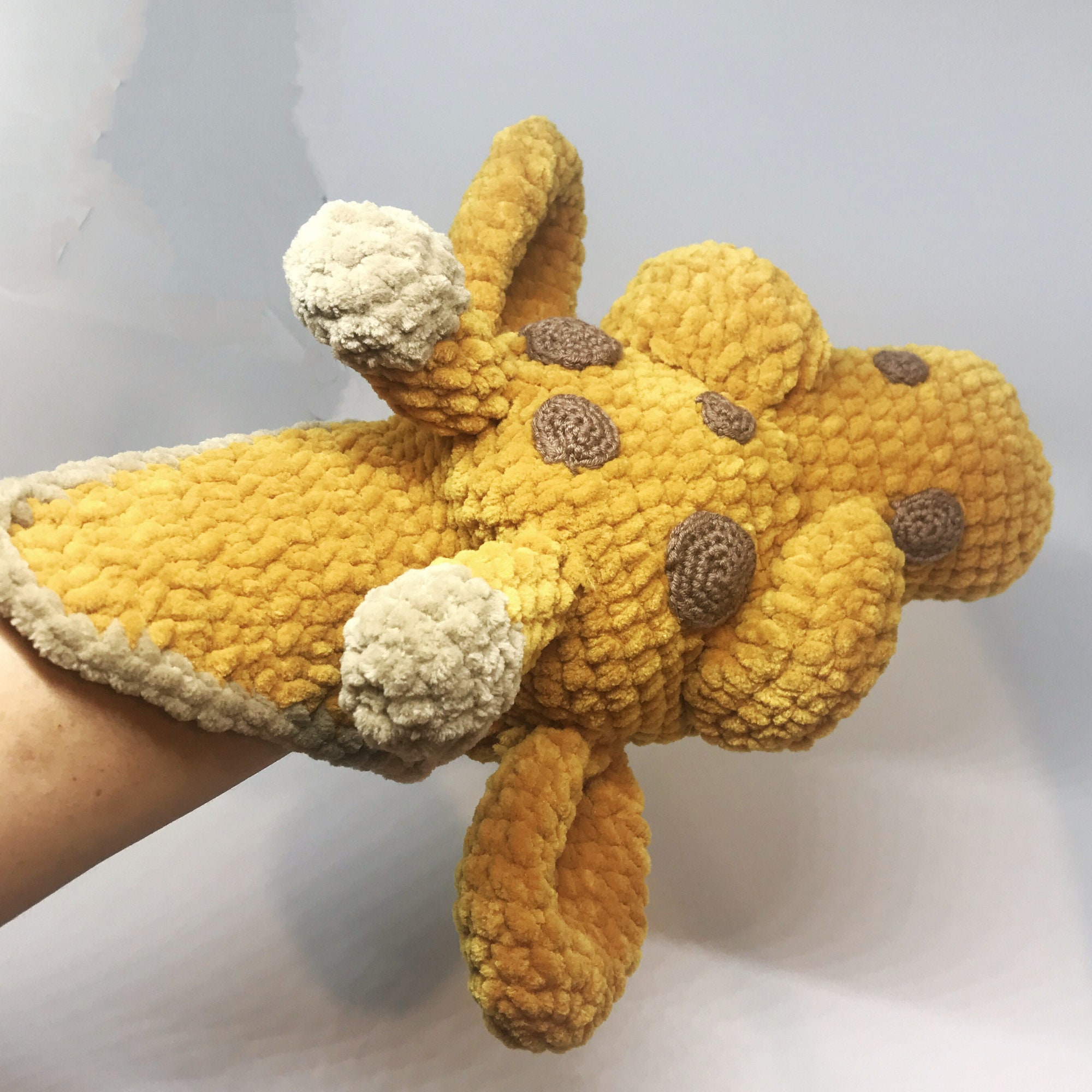 3 Hand Puppets Plush Toys for Kids Amigurumi Patterns Giraffe ...