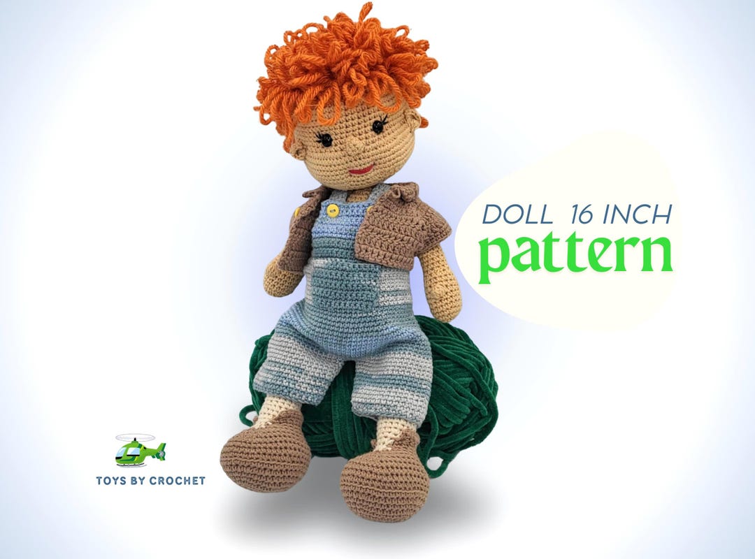 Amigurumi Boy Doll Crochet Pattern – Intermediate Soft Toy Tutorial PDF ...