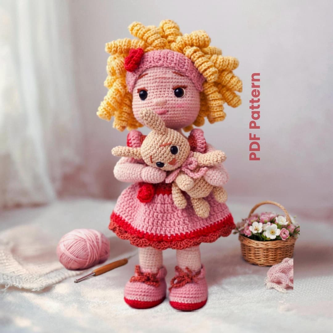 Dress up Crochet Doll Pattern – Amigurumi Doll With Removable Clothes ...