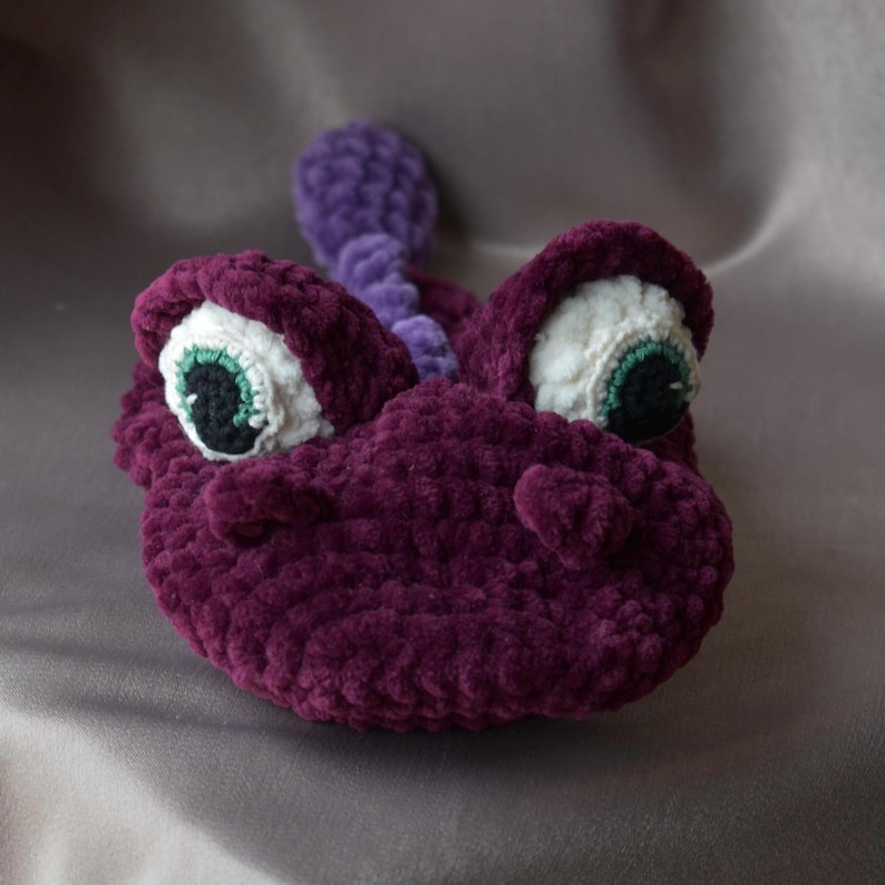Dragon Hand Puppet Crochet Pattern PDF – Plush Amigurumi Toy for Kids ...