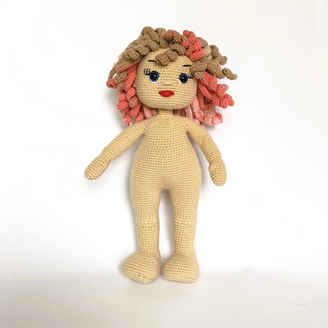 Doll Crochet Pattern Pdf, Colorful Soft Toy, Stuffed Toy Pattern - Etsy