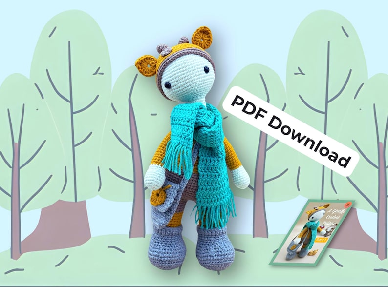 Amigurumi Giraffe Crochet Pattern PDF | Easy Plush Toy Tutorial | DIY ...