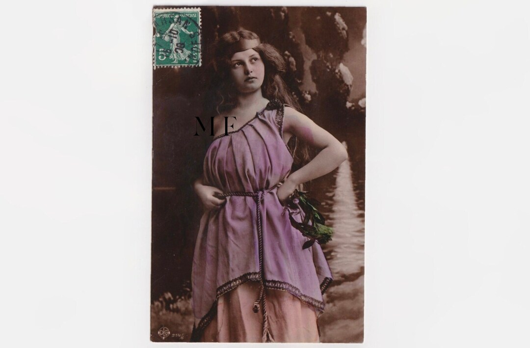Vintage Postcard, Beautiful Young Woman With Long Hair, 1908, Triumphal ...