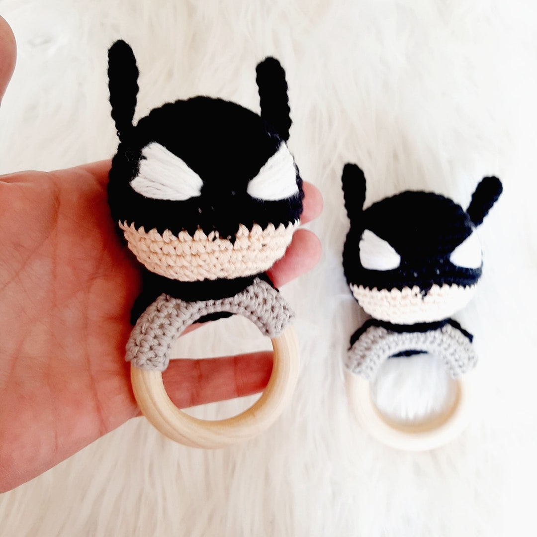 Batman Set/baby Shower Gifts/batman Rattle/batman Pacifier Clip ...