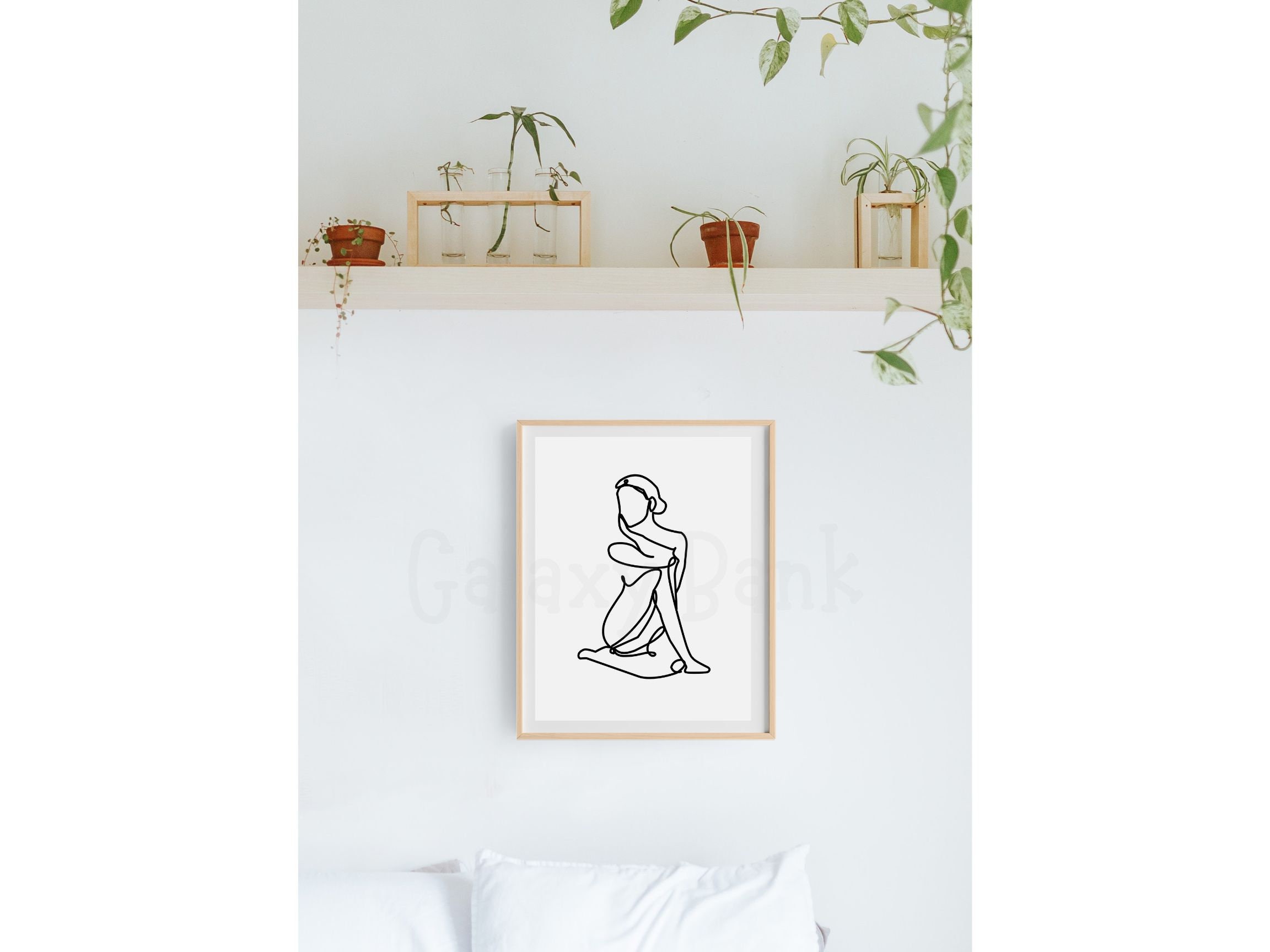 Set of 5 Expressive Sensual Line Art Prints, Downloadable Files, Unique ...