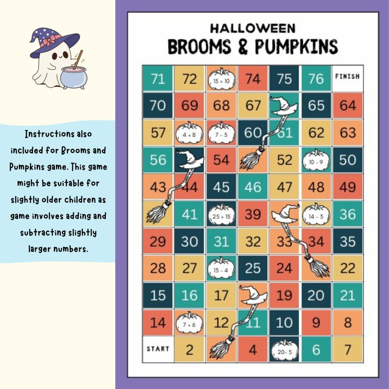 20 Halloween Themed Children's Activity Pack, Games, Learning Activity ...