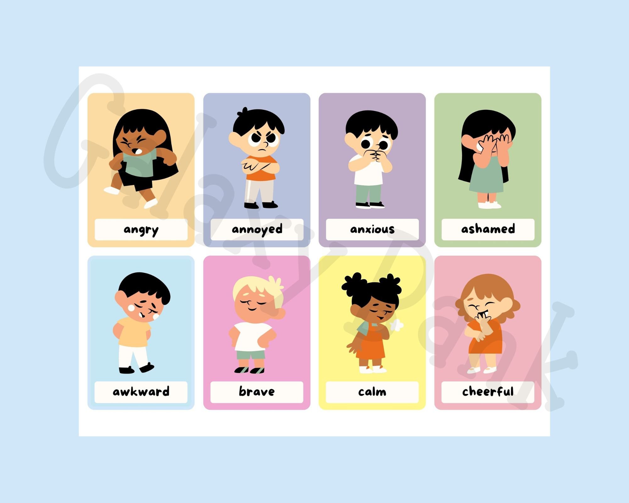 25 Children's Learning Posters, Flash Cards, Printable, Montessori ...