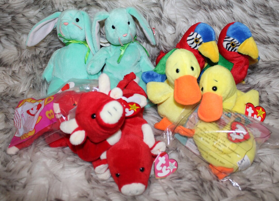 Seeing Double TY Beanie Babies Set of 8 W/ 2 Extra Matching Unopened ...
