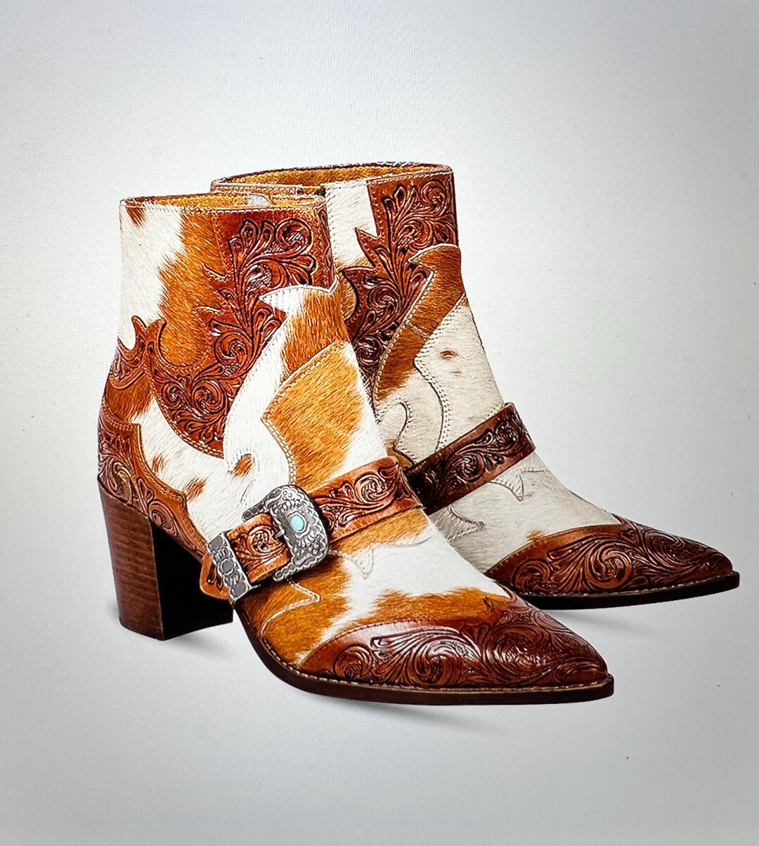 Goldie Hair-on Hide Boots - Etsy