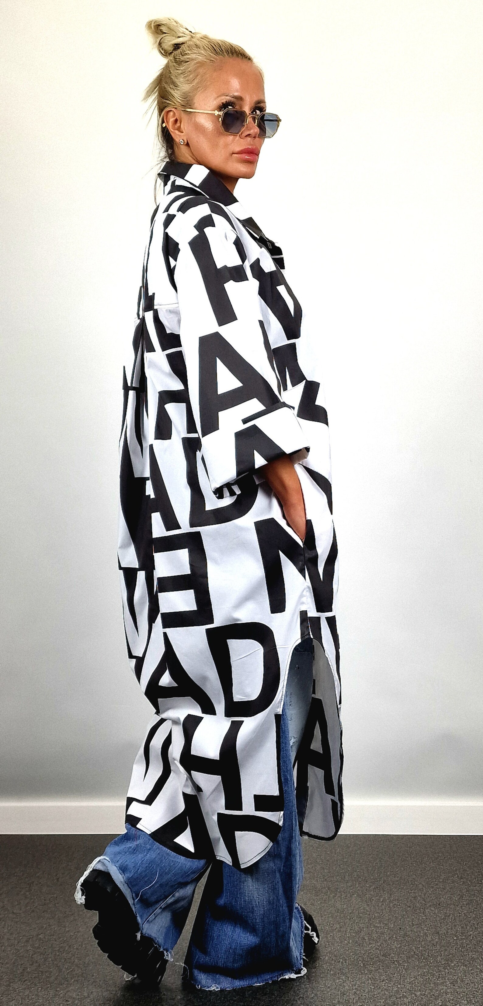 Oversized Cotton Maxi Shirt: Avant-garde Asymmetric Dress - Etsy