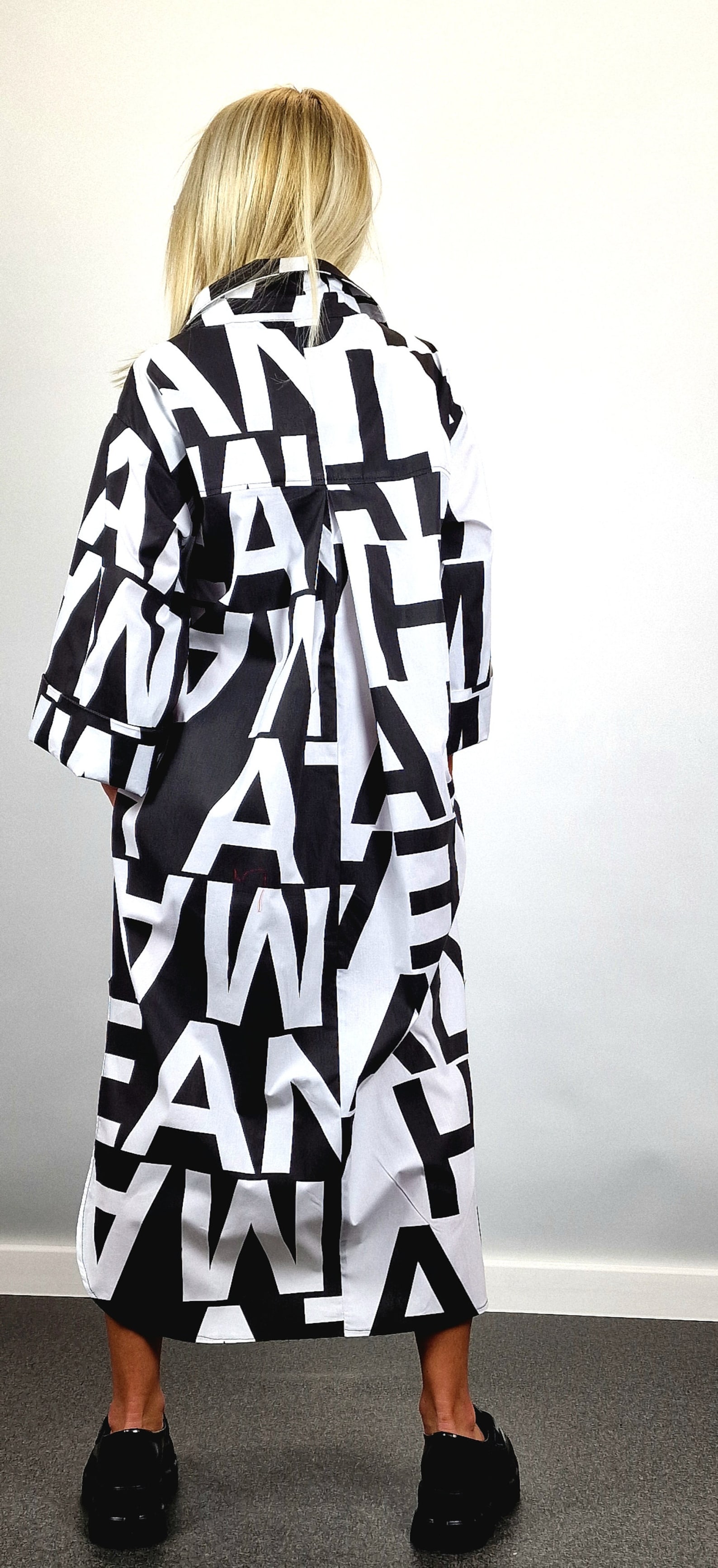 Oversized Cotton Maxi Shirt: Avant-garde Asymmetric Dress - Etsy