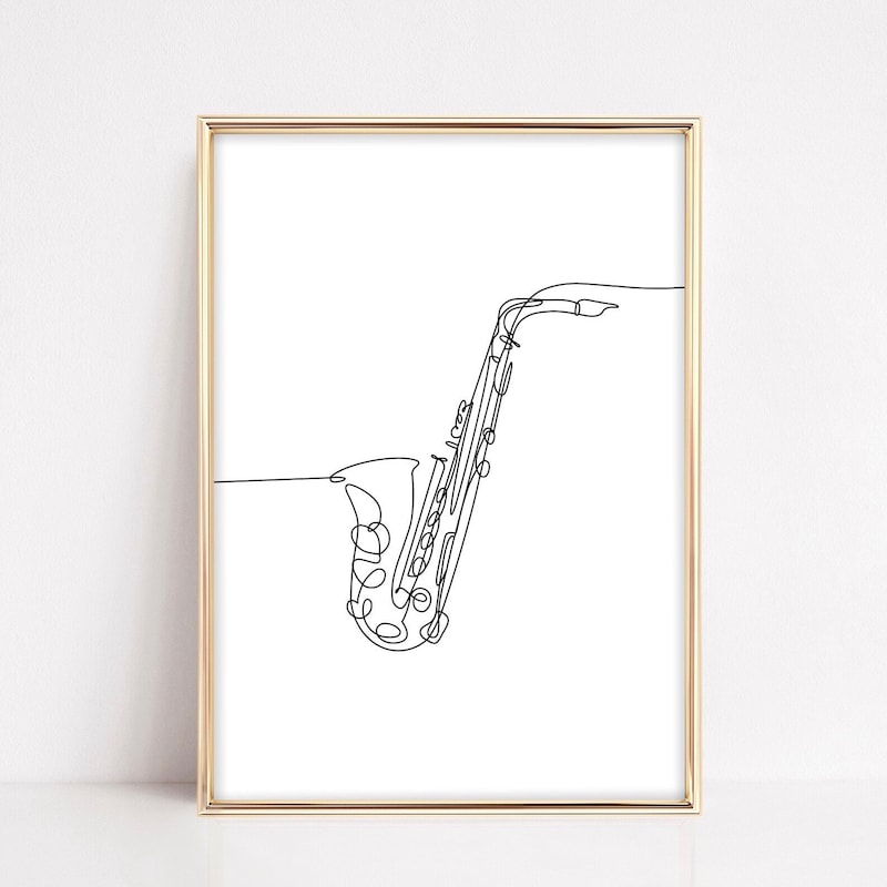 Sax Music Wall Art - Etsy UK