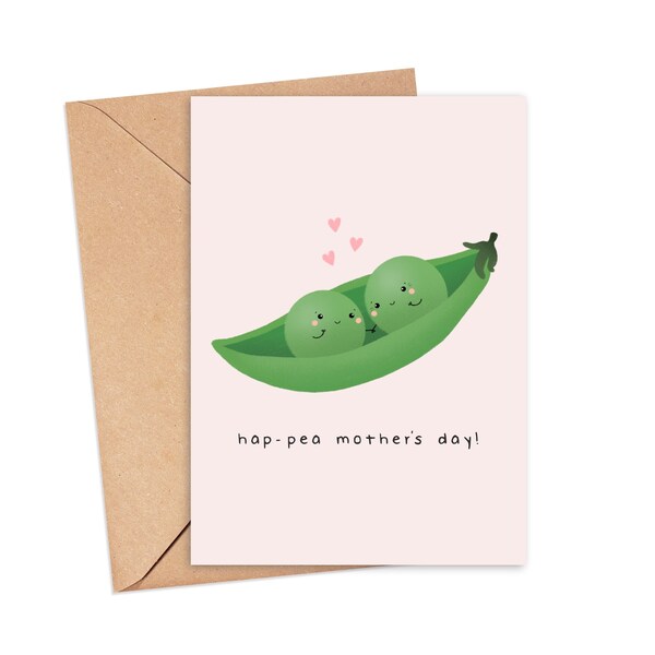 Pea Pod Card - Etsy
