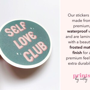 Self Love Positivity Vinyl Sticker Note to Self Sticker - Etsy UK