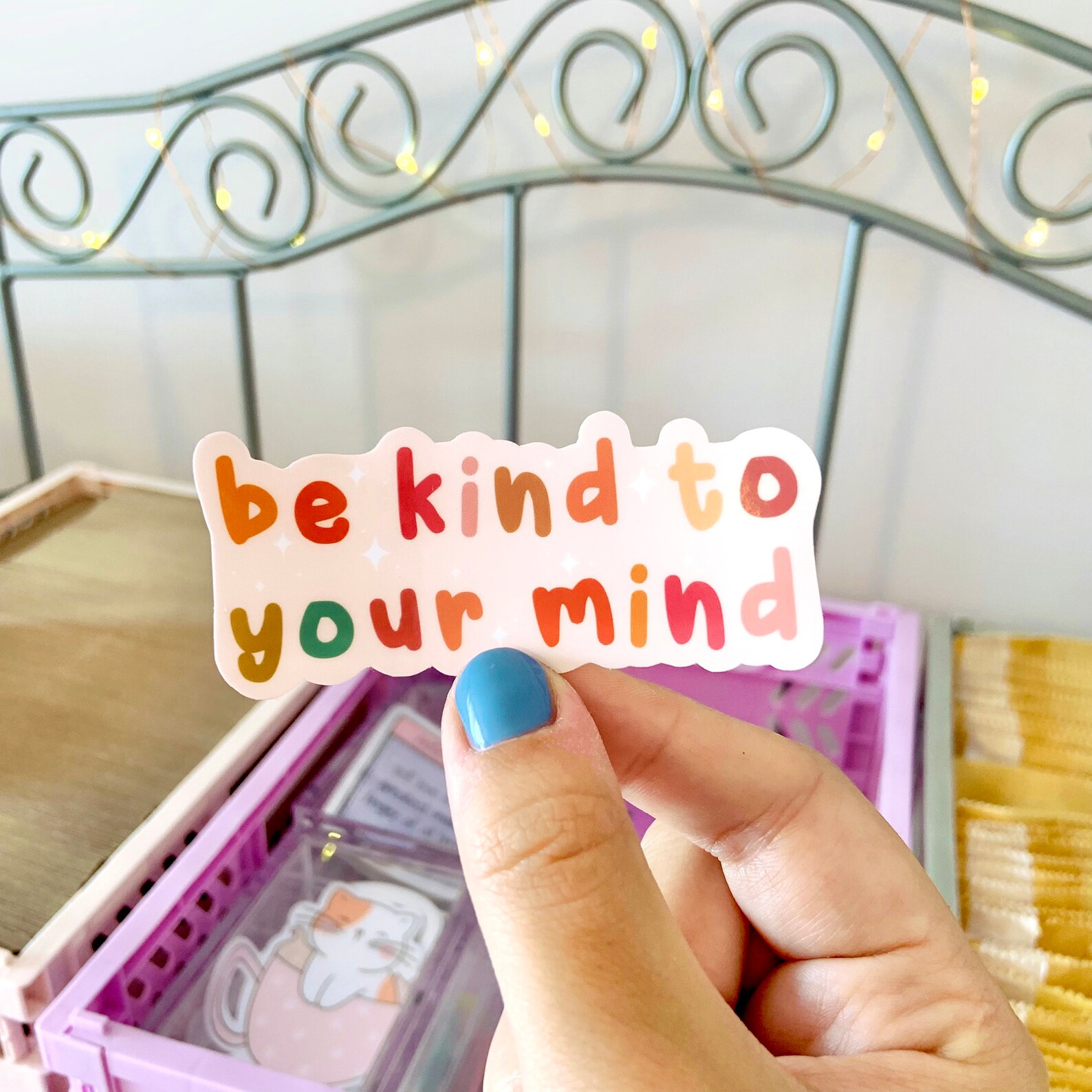 Be Kind to Your Mind Sticker Die Cut Sticker Waterproof | Etsy