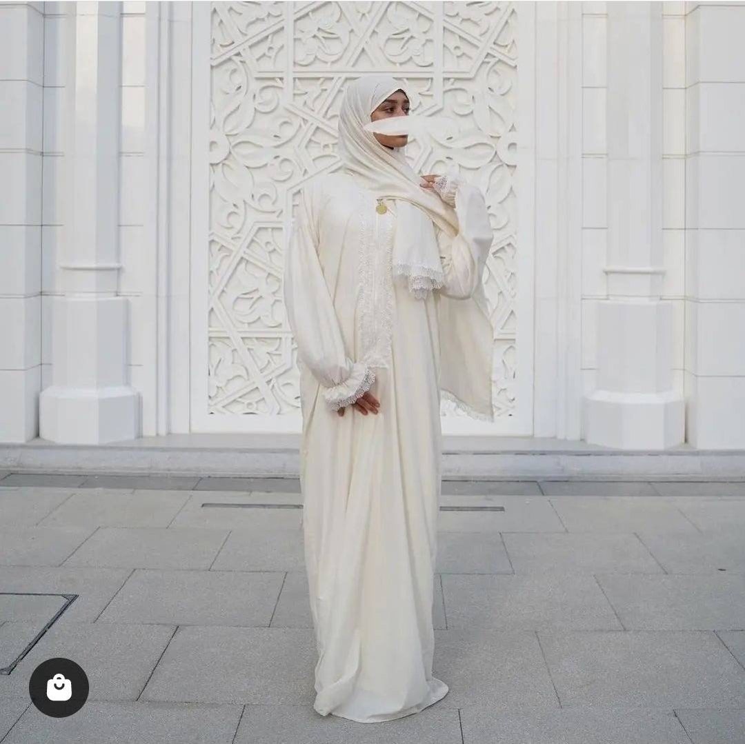 Luxurious Handmade Prayerdress From Madina Nikah Gift Custom Made Abaya ...