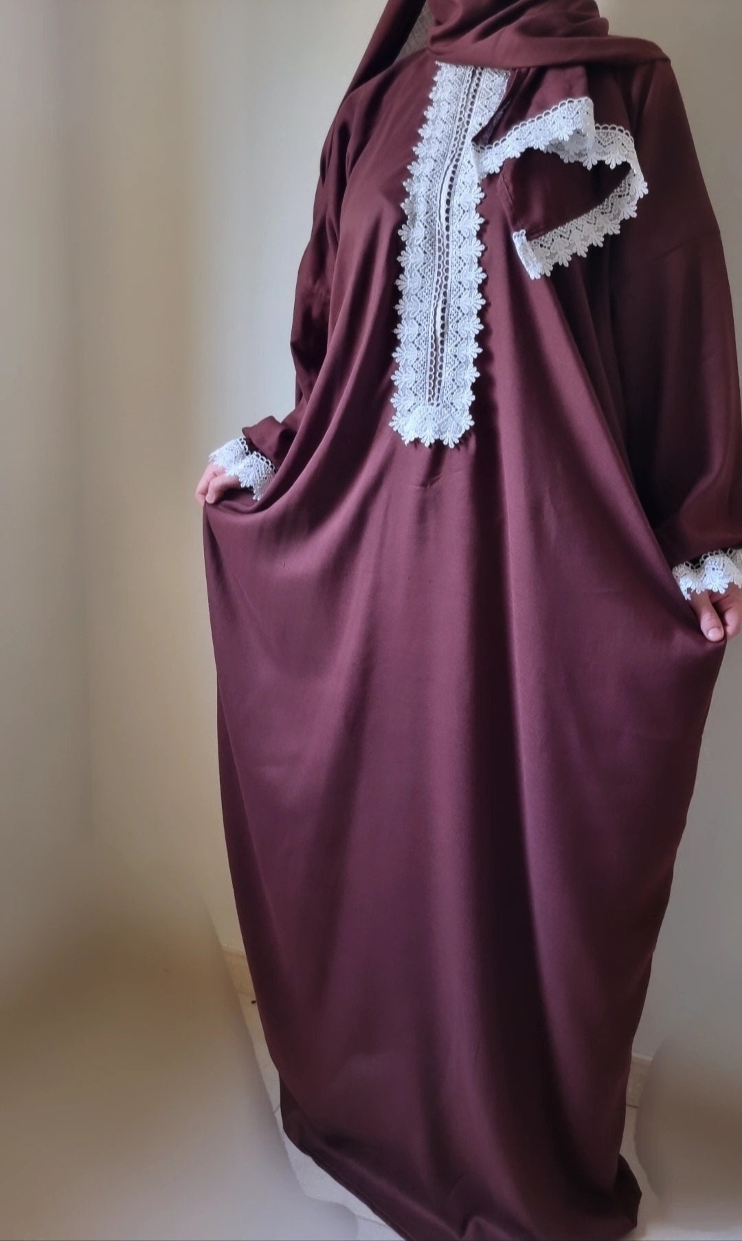 Cotton Prayer Gown | Prayer Dress | Isdaal |isdal | Prayerwear | Eid ...