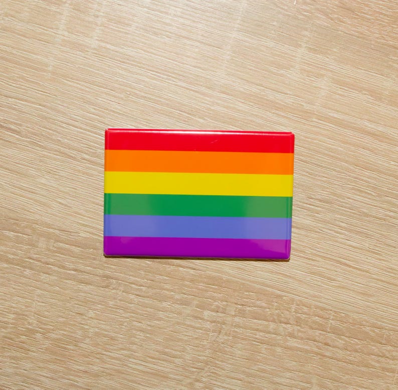 Pride Flag Fridge Magnet – LGBTQ+ Inclusive Decor (8x5cm) - Etsy UK
