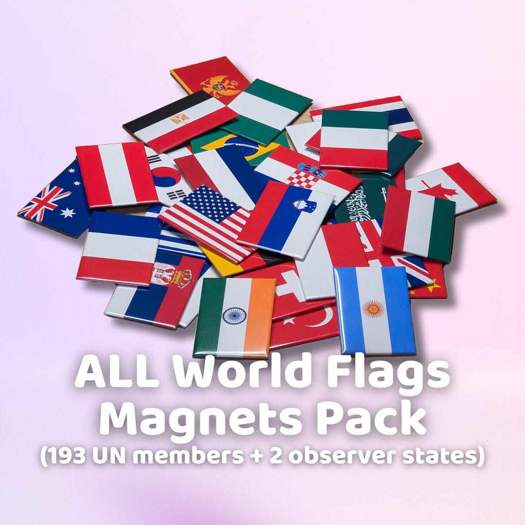 195 World FLAGS Fridge MAGNETS – Country Flag Collectibles | PATRIOTIC ...