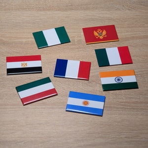 World Flags Fridge Rectangle MAGNETS COUNTRY Flag Collectibles ...