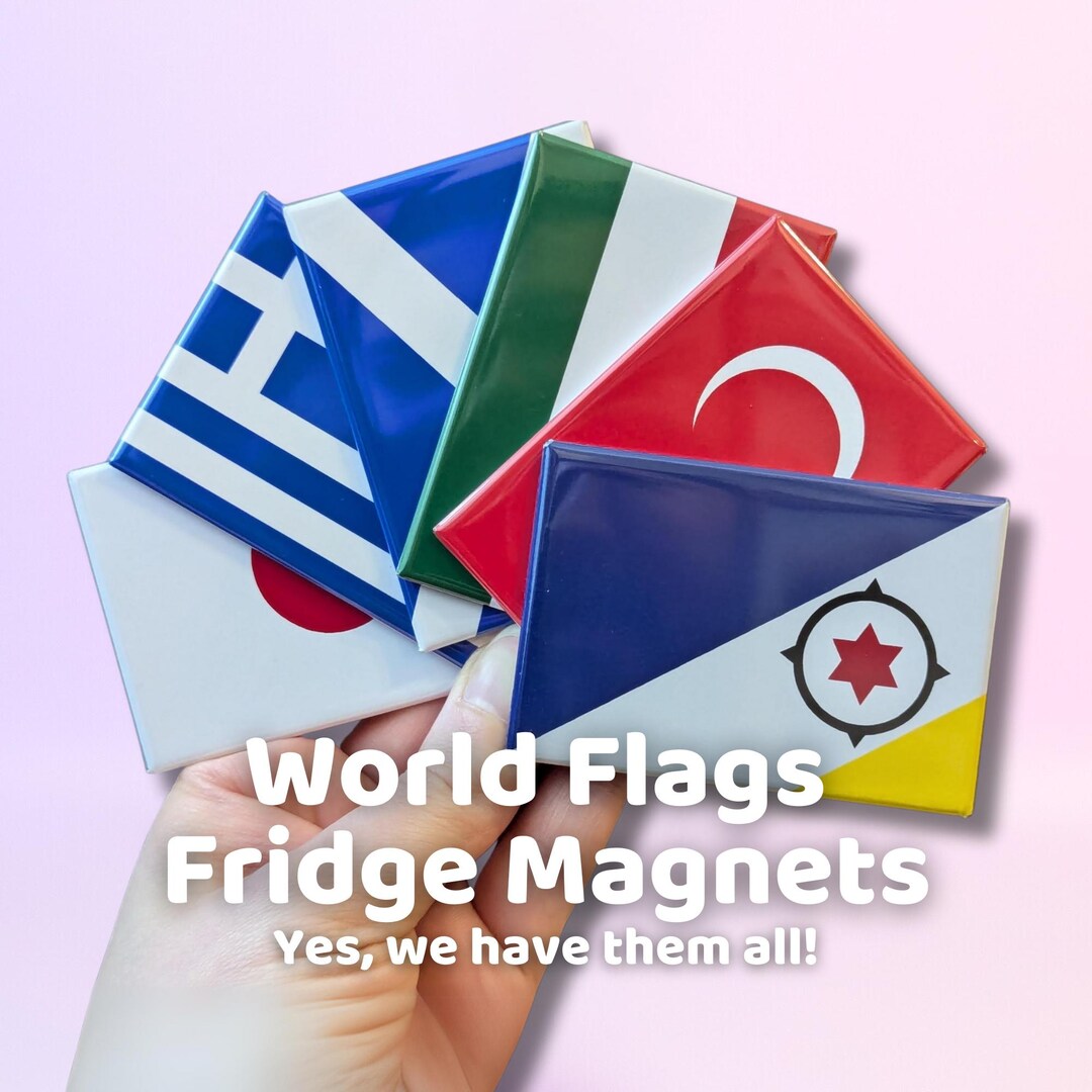 World Flags Fridge Rectangle MAGNETS – COUNTRY Flag Collectibles ...