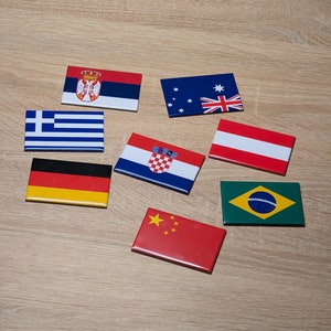 World Flags Fridge Rectangle MAGNETS – COUNTRY Flag Collectibles ...