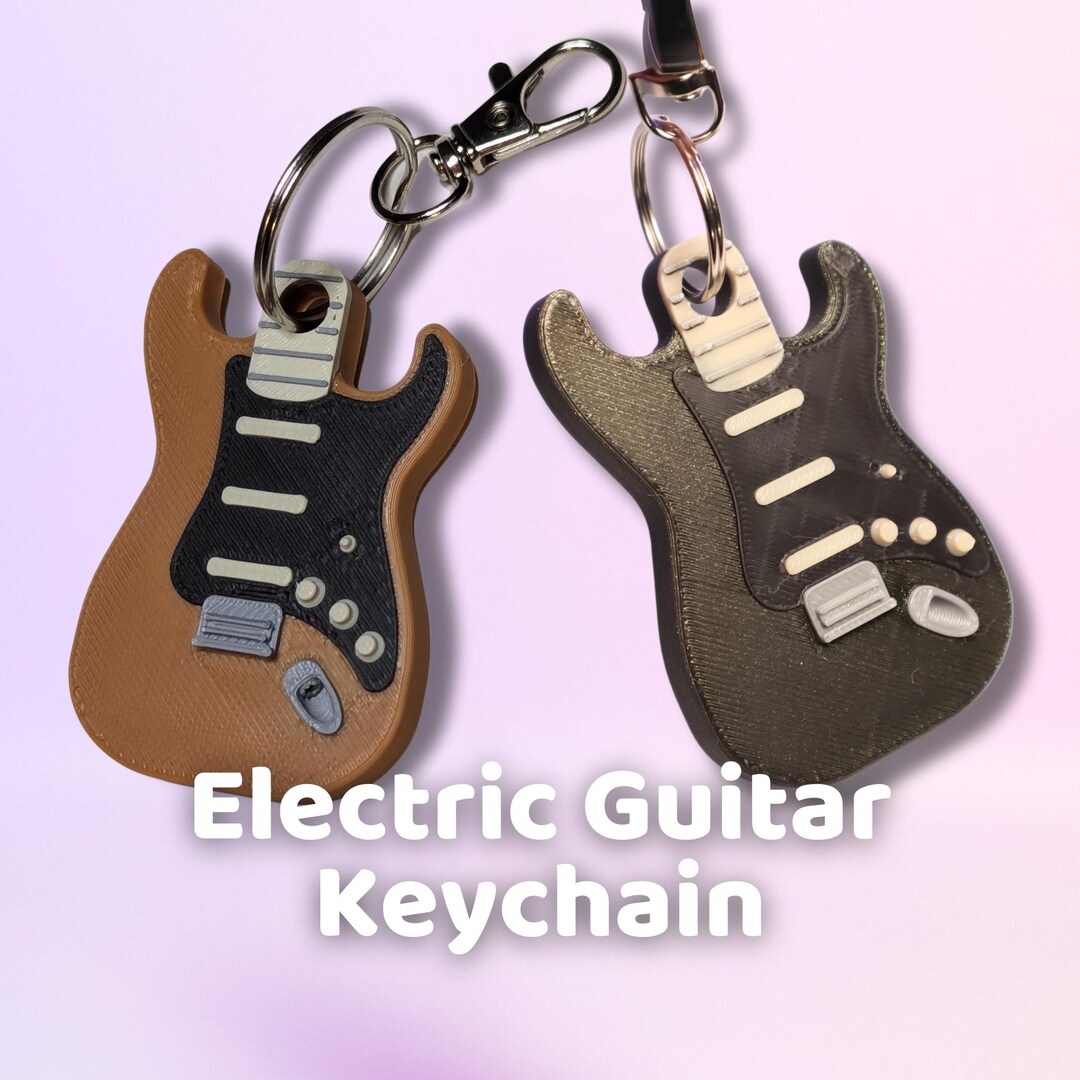 Fender Stratocaster-inspired Guitar Keychain – ICONIC Design for Music ...