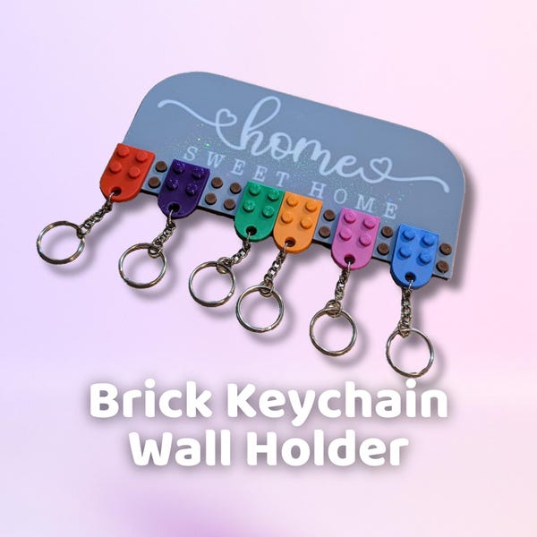 Building Brick Keychain - Etsy