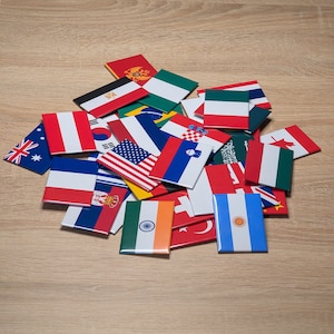 World Flags Fridge Rectangle MAGNETS – COUNTRY Flag Collectibles ...
