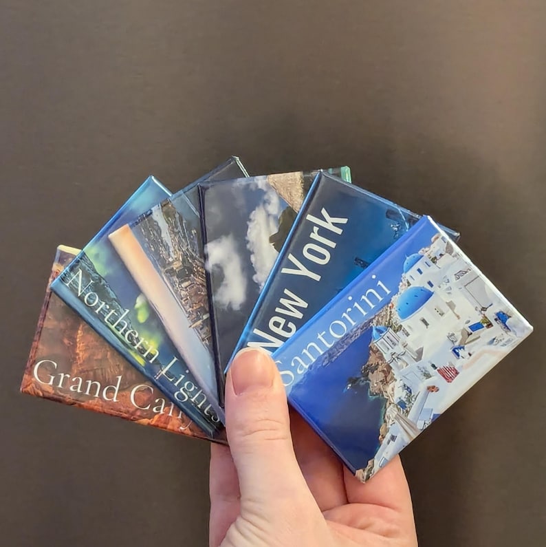 Custom Travel Destination Fridge Magnet – Personalized Landmark Magnet ...