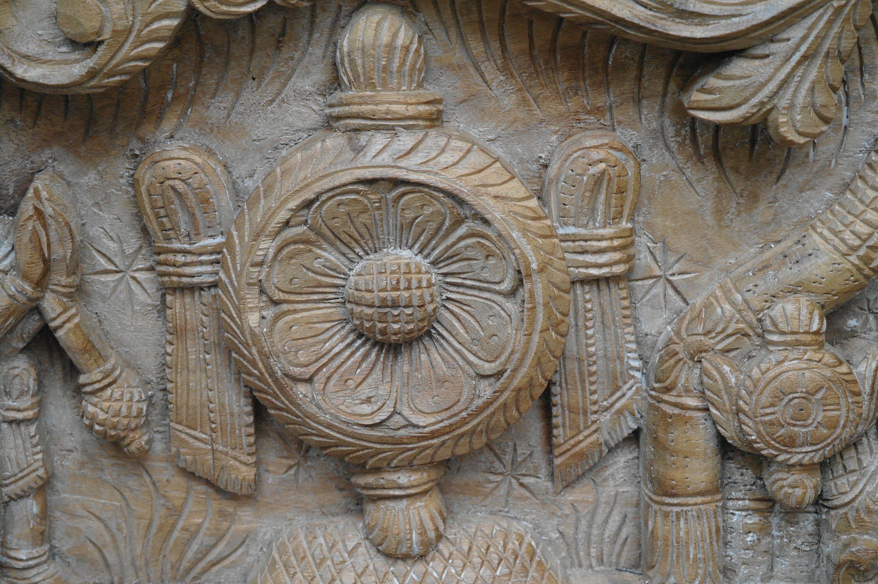 Wooden Vishnu Tirupati Shank Chakra Panel Wall Décor Lord - Etsy