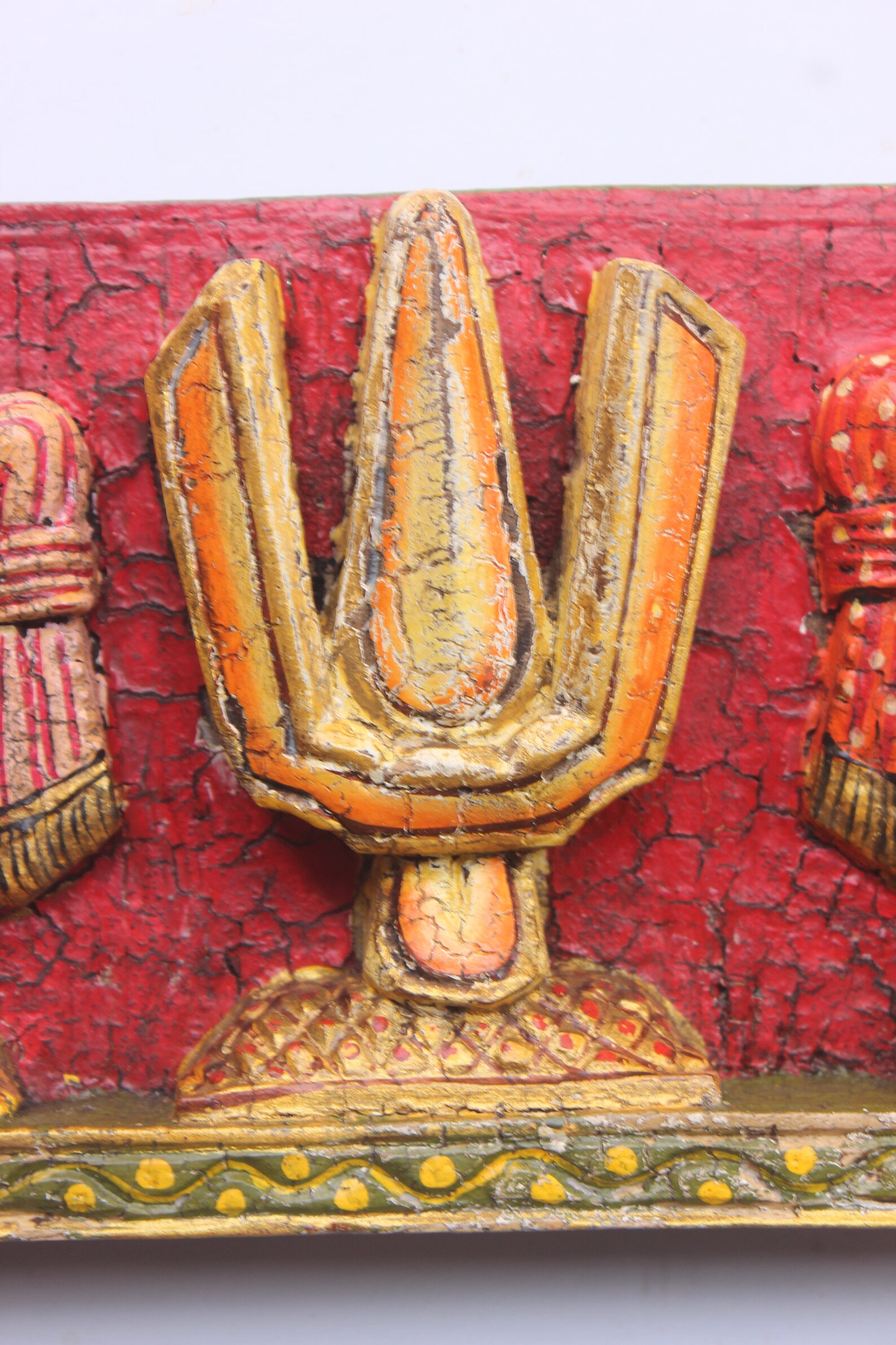 Wooden Rustic Shankh Chakra Panel Vishnu Shankh Chakra Panel - Etsy