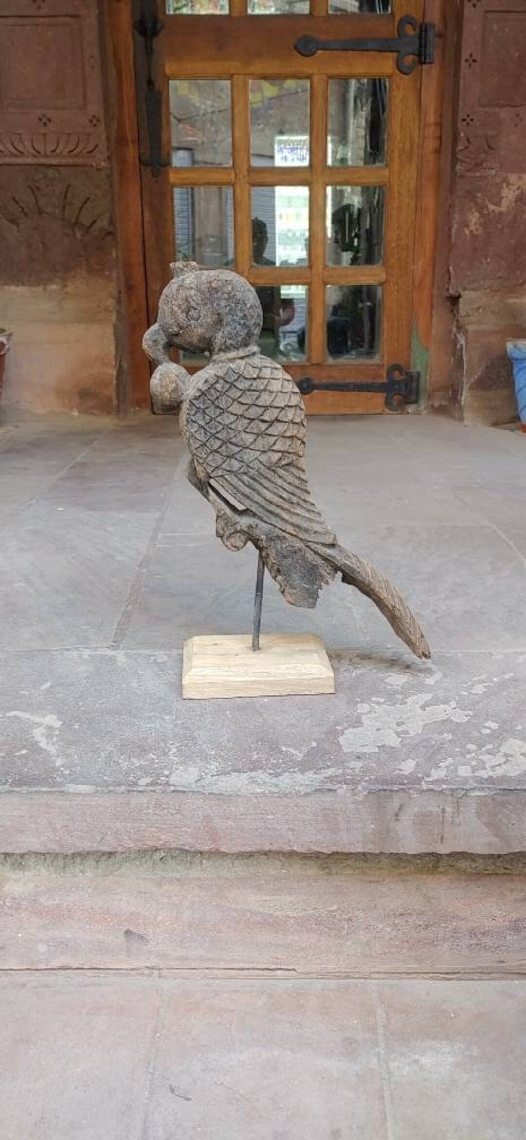 Antique Wooden Parrot Figurine: 18c Indian Collectable Statue - Etsy